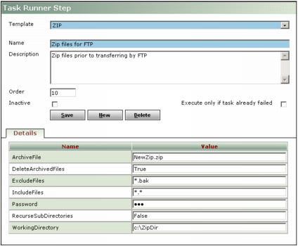 Adding and Reviewing Task Runner Tasks